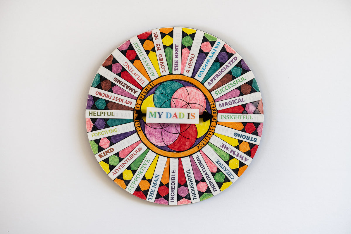 MY DAD IS Inspirational Spinner | Mindfulness Kids Activity | Color in ...